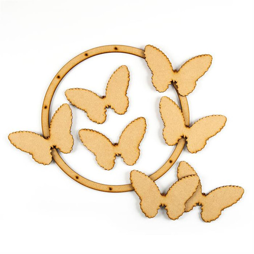 Butterfly MDF Mobile Kit - 8 Pieces By Jamie Rodgers Crafts | Craftmania