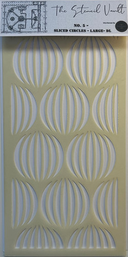 NO. 5 - Sliced Circle - Large - DL- By The Stencil Vault | Creative ...