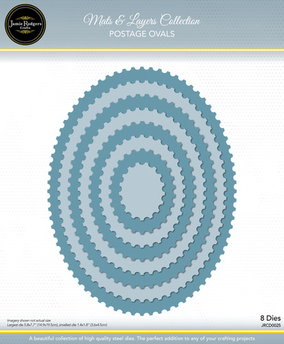 Postage Ovals Die Set - Mats & Layers Collection By Jamie Rodgers Crafts | Jamie Rodgers Crafts