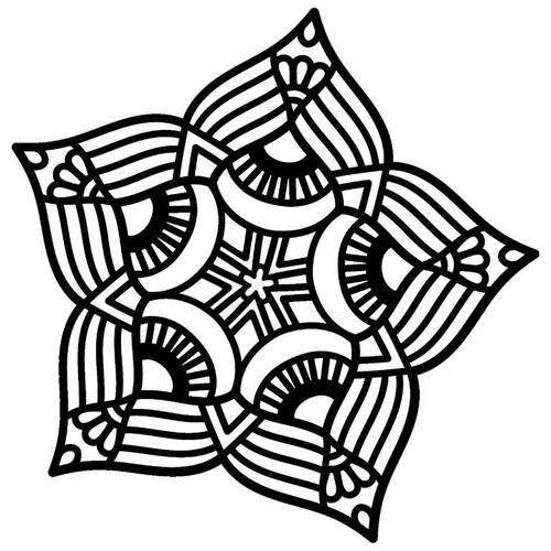 Five Point Mandala Stencil | Craftmania