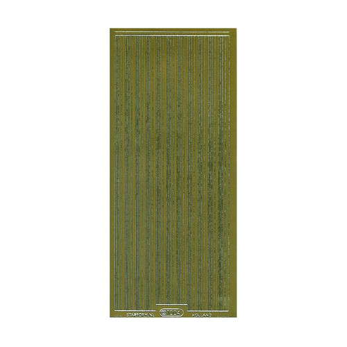 Assorted Straight Line Borders - Gold - Peel Offs | Craftmania