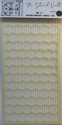 No. 4 - Sliced Circles Small - DL Stencil - By The Stencil Vault ...