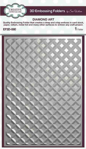 Diamond Art - 3D Embossing Folder By Sue Wilson | Craftmania