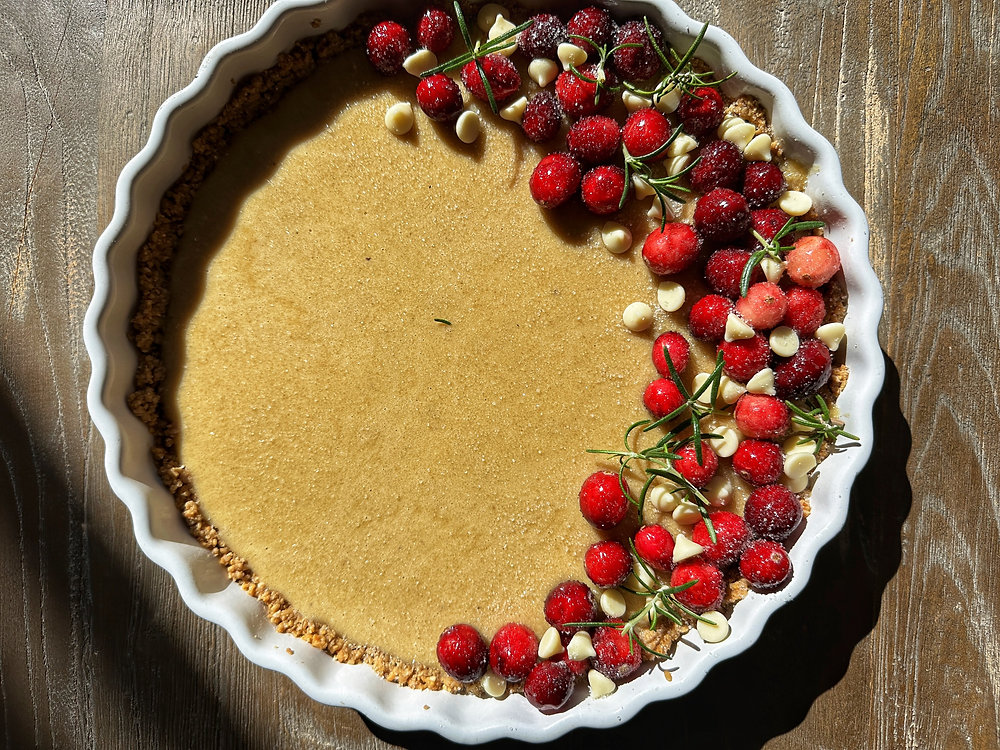 WHITE CHOCOLATE CRANBERRY TART