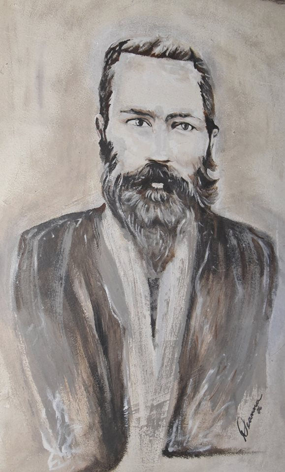 Beautiful artist rendition of Henry Berry Lowrie