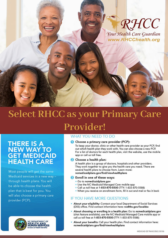 Make sure to select RHCC your Primary Care Provider