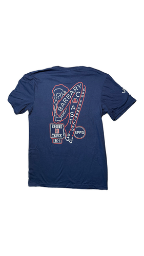SFFD St. 13 X San Franpyscho Navy T-Shirt | Bay Area Fire Store