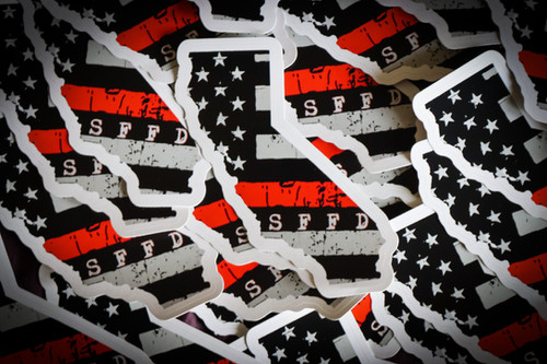 Thin Red Line SFFD Sticker | Bay Area Fire Store