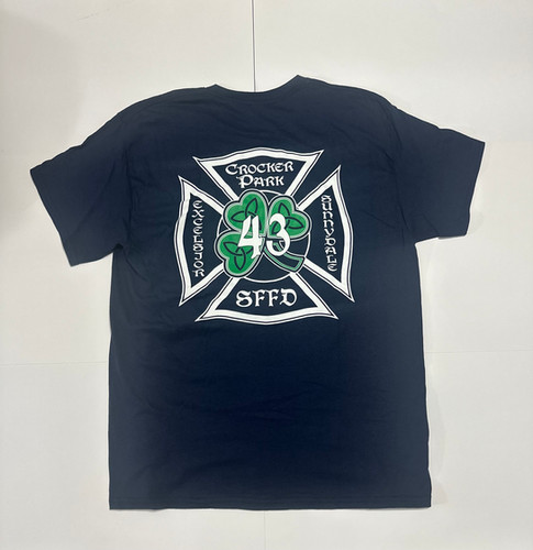 SFFD St. 43 "Shamrock" Navy T-shirt | Bay Area Fire Store