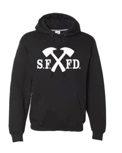 SFFD Crossaxe Black Hoodie | Bay Area Fire Store