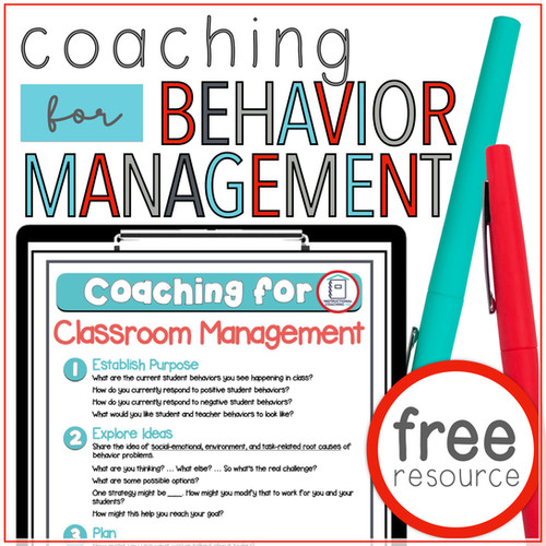 Classroom Management Meeting Notes for Instructional Coaching ...