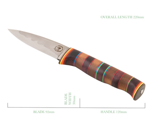 Rainbow Warrior Bushcrafting Knife | Kiwi Blade