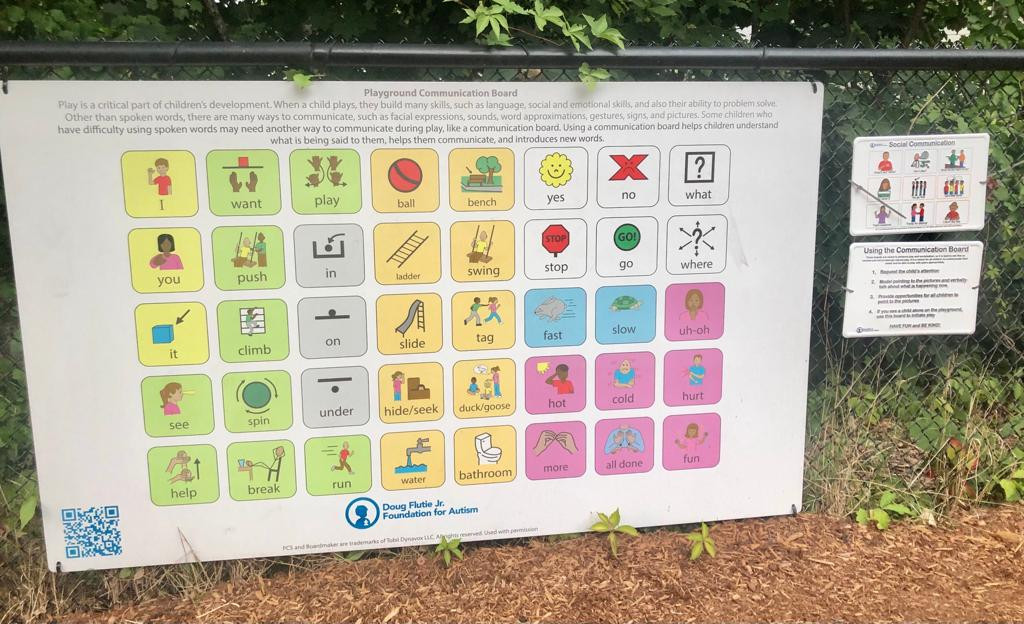 A Playground Communication Board made our day!