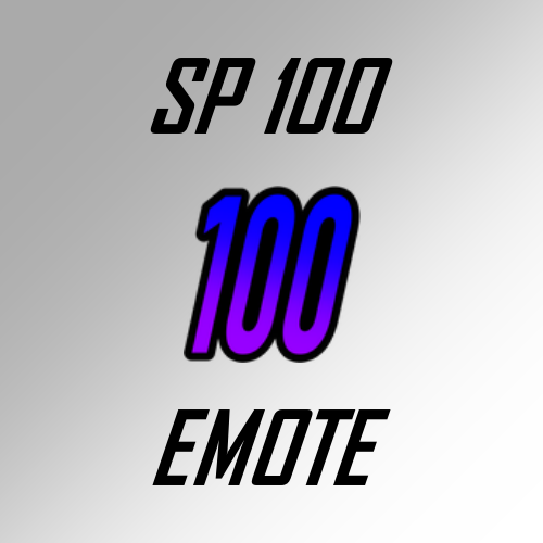 SP 100! SINGLE EMOTE | Streamers Paradise