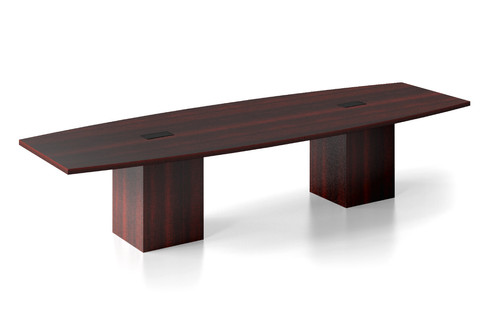 12 ft Conference Table has Storage Legs with Doors