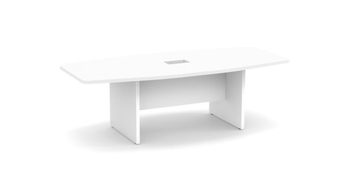 Intensely Charming Modern Conference Table - 8ft Boat Top