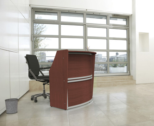 1 pc Curved Reception Desk | Phoenician Office Furniture