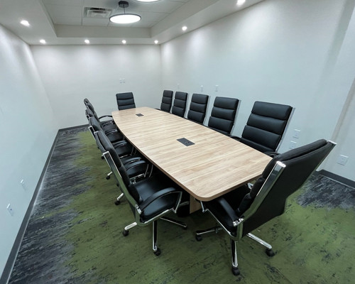 10 ft Modern Conference Table HIDE WIRES IN THE LEGS