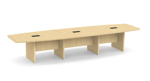 Modern 14 Foot Boat Shaped Conference Tables in 9 Colors