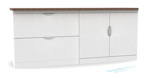 Credenza with Storage Cabinet and Drawers in 9 Colors