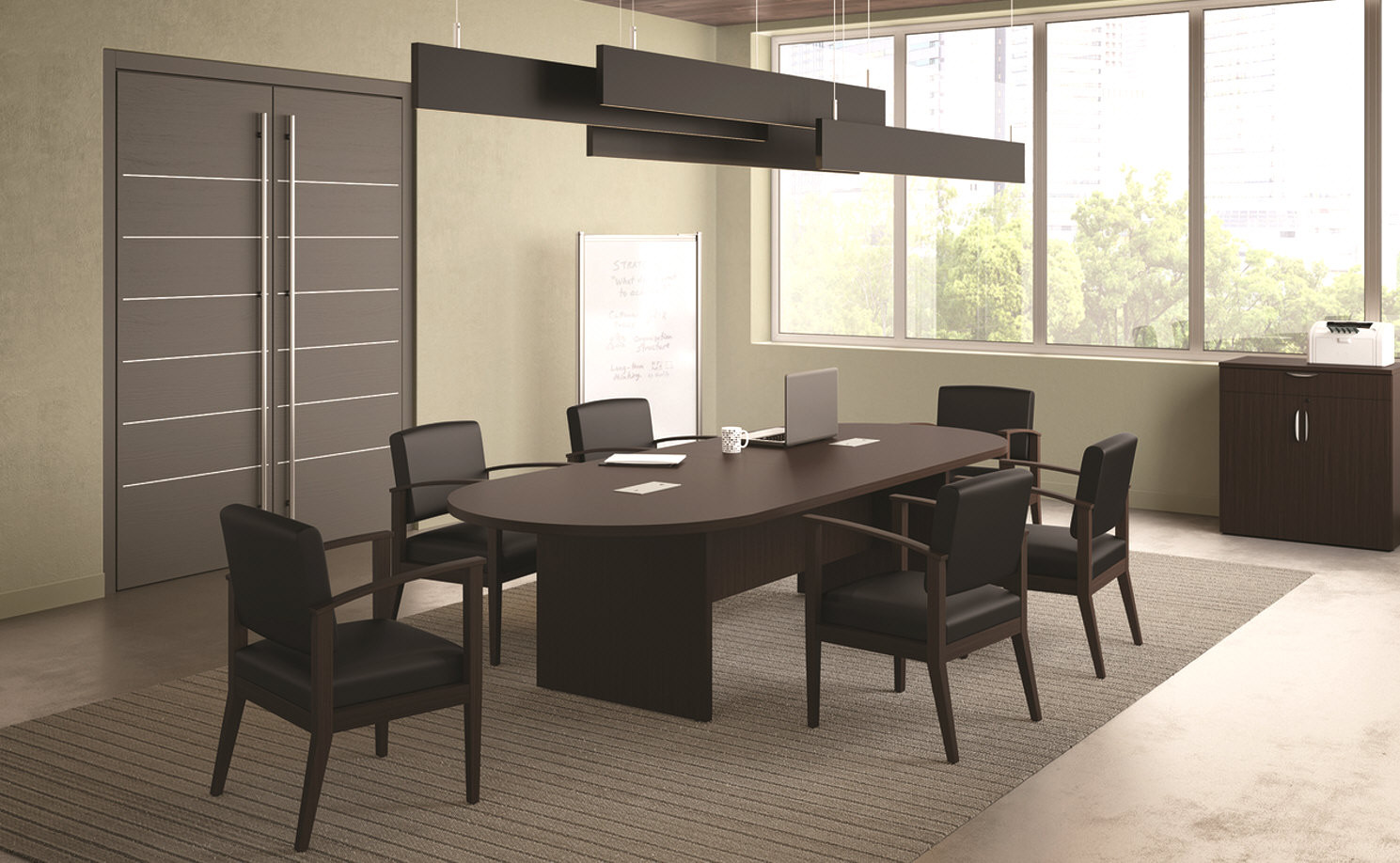 A Perfect Conference Table for Small Spaces