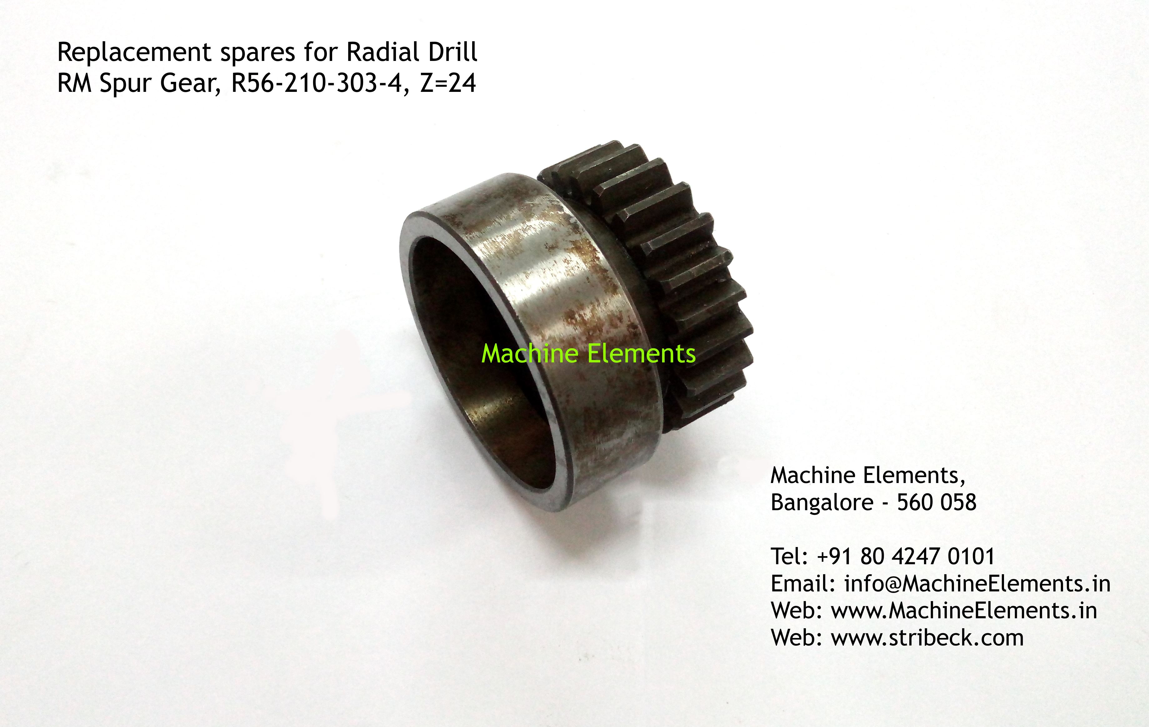 Spares for HMT Radial Drill - RM61 / RM62 / RD63 / RD65 | Machine Elements