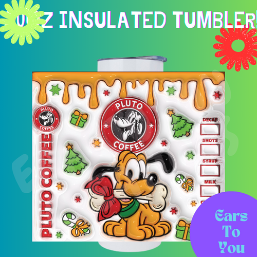 Baby Pluto Christmas Puff 20oz Insulated Tumbler | Ears To You Creation