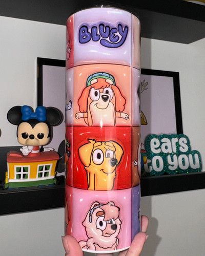 Bluey Characters Puff 20oz Insulated Tumbler | Ears To You Creation