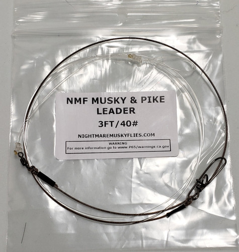 NMF MUSKY & PIKE LEADERS | NightmareMuskyFlies