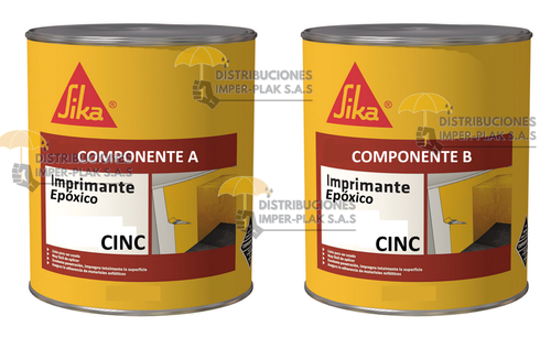 SIKACOR EPOXI PRIMER CINC (AB) CO X 5gal | Distribuciones Imper-Plak