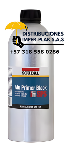SOUDAL SPS ALU PRIMER Y ACTIVADOR NEGRO X 1L | Distribuciones Imper-Plak