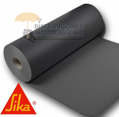 SIKAPLAN R-15 CO (1,6m x 20m) GRIS X 1.0. UND. MEMBRANA DE POLIVINILO ...