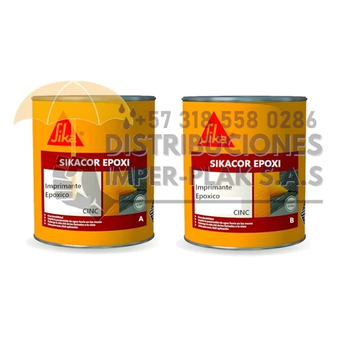 SIKACOR EPOXI PRIMER CINC (AB) CO X 5gal | Distribuciones Imper-Plak