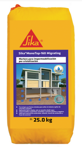 SIKA MONOTOP-160 MIGRATING MORTERO IMPERMEABILIZANTE PARA TANQUES X ...