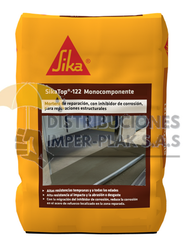 SIKATOP 122 MONOCOMPONENTE MORTERO PARA REPARACIÓN DE COLUMNAS X 50kg ...