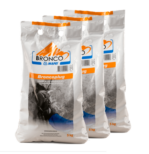 BRONCOPLUG MORTERO PARA SELLAR FILTRACIONES X 20kg | Distribuciones ...