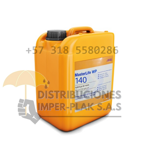 MASTERLIFE WP 140 X 20 KG ADITIVO IMPERMEABILIZANTE PLASTIFICANTE ...