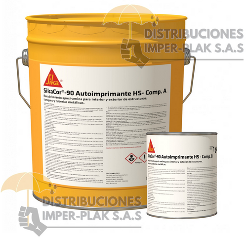 SIKACOR-90 AUTOIMPRIMANTE HS BLANCO X 6gal | Distribuciones Imper-Plak