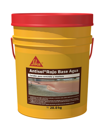 SIKA ANTISOL ROJO BASE AGUA GALÓN CURADOR PARA VIGAS X 20kg ...