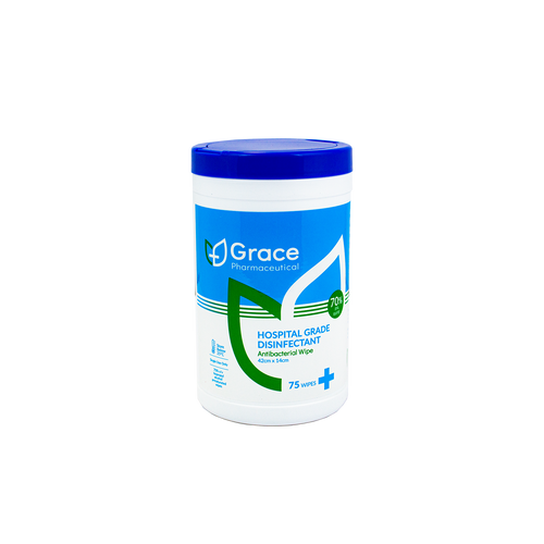 Hospital Grade Wipes 75 pcs | Grace Pharmaceutical