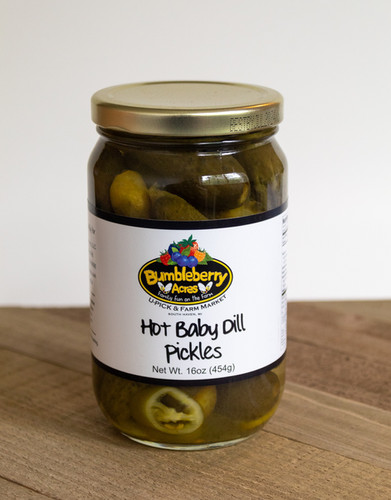 Hot Baby Dill Pickles | Bumbleberry Acres