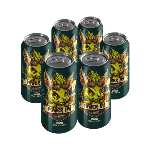 6-Pack Power IPA - Lata 473mL | Cervejaria 4 Poderes