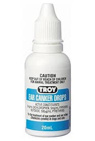 Troy Ear Canker Drops 20ml | Pet Menu