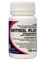Fido's Avitrol Plus Bird Worming Tablets 100 Pack | Pet Menu