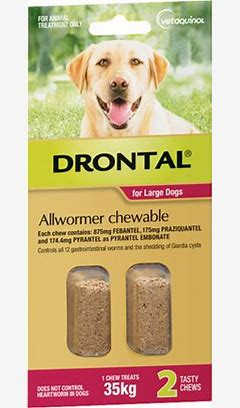 Drontal Large Dogs 2 Chews | Pet Menu