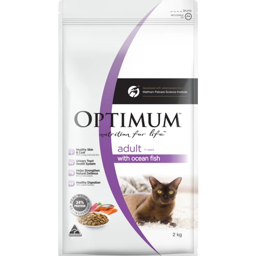 optimum-adult-1-plus-with-oceanfish-dry-cat-food 2kg | Pet Menu