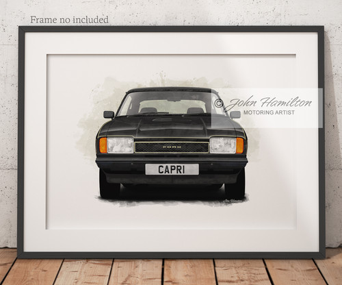 Ford Capri Mk2 JPS Art Print | John Hamilton MA