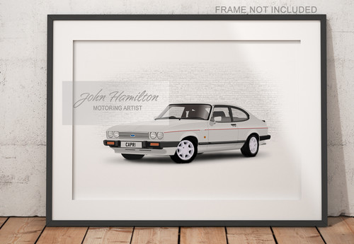 Ford Capri Mk3 injection Special illustration | John Hamilton MA