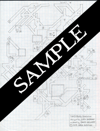 David Megarry's Hand Drawn Interstitial Tonisborg Map - Level 10