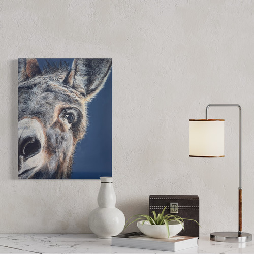 Donkey on the edge. | Charlotte Englefield Art